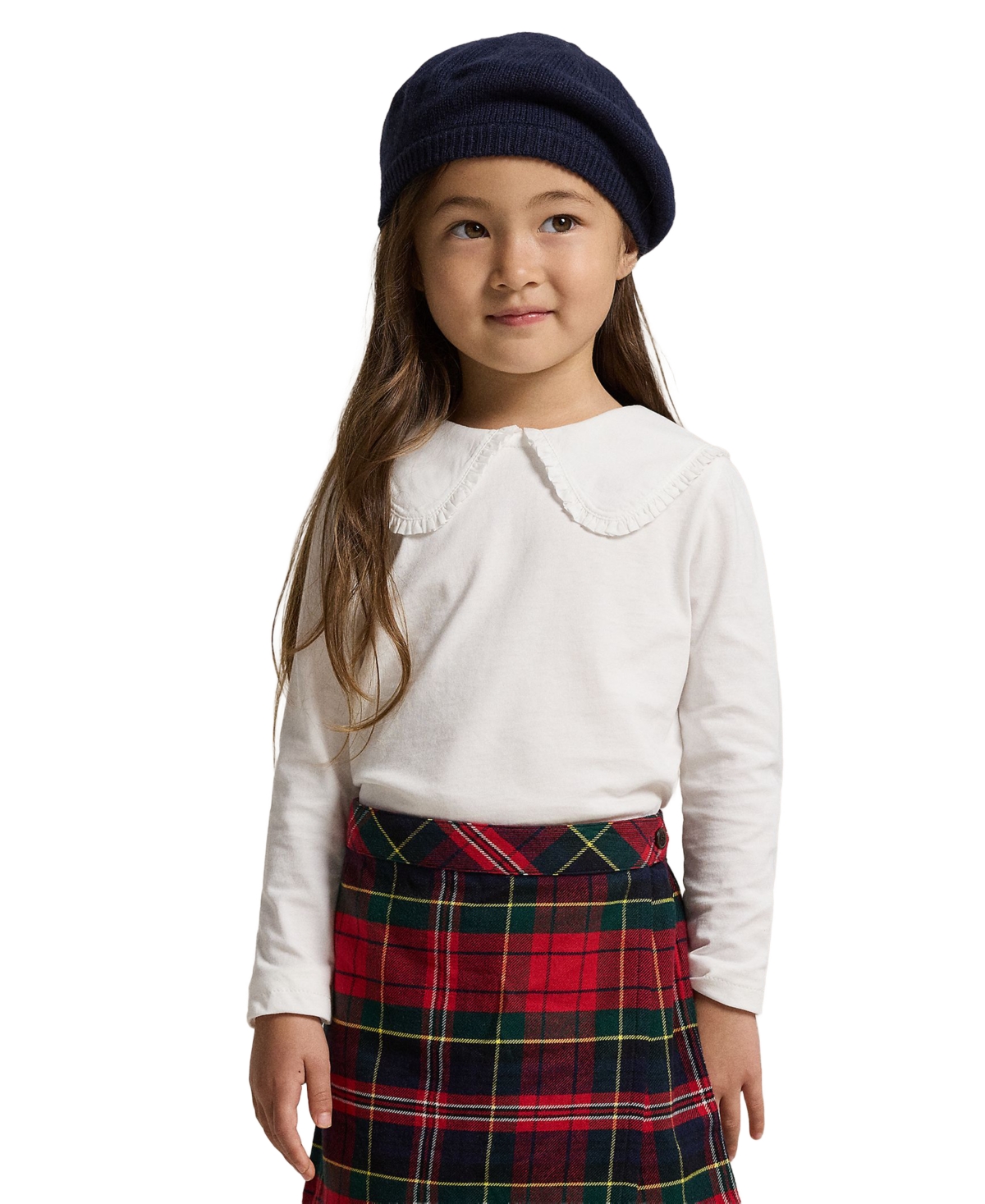 Click here for Polo Ralph Lauren Girls 2T-6X Ruffled Jersey T-Shi... prices