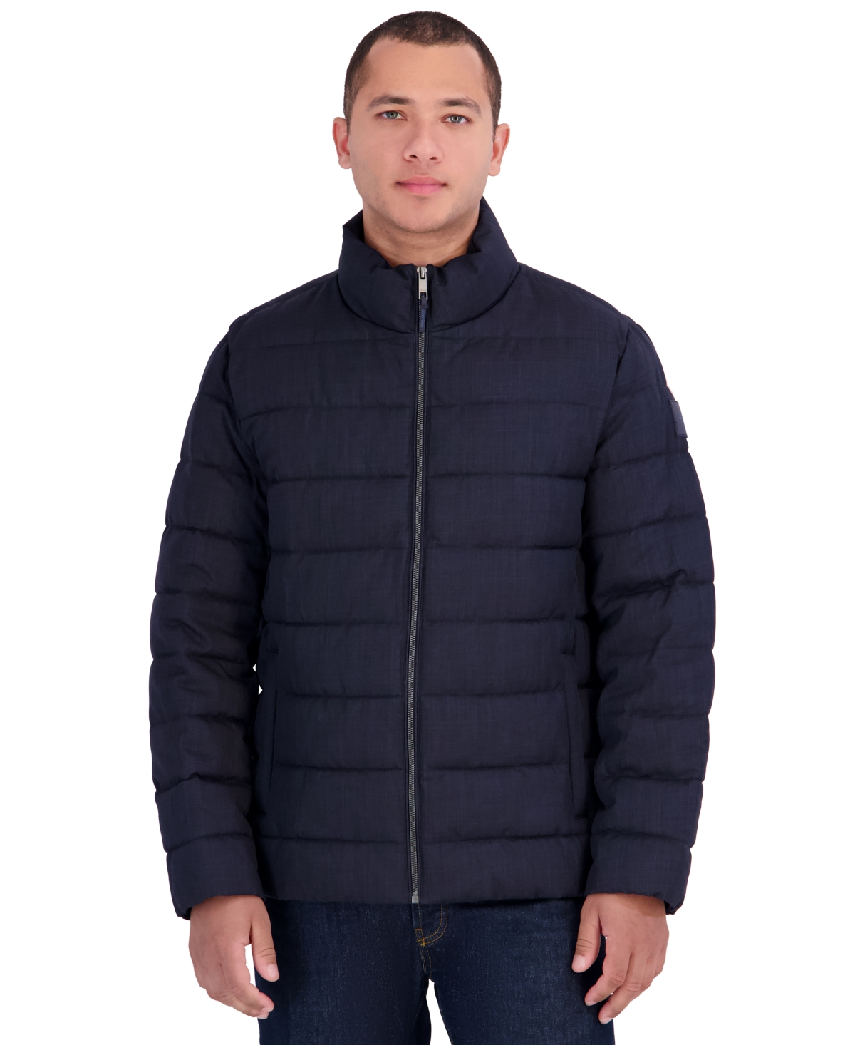 Click here for Calvin Klein Mens Stretch Puffer Jacket - Navy prices