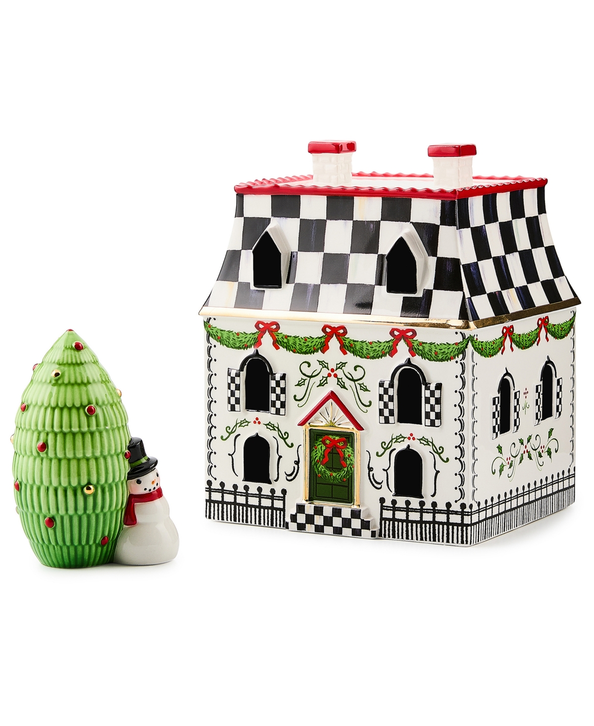 Click here for MacKenzie-Childs Holly Village Illuminated Ceramic... prices