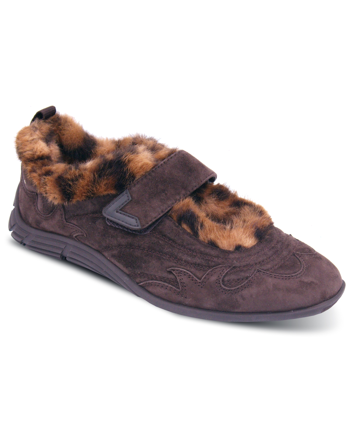 Click here for Ash Womens Magda Fur Mary Jane Ballet Sneakers - T... prices