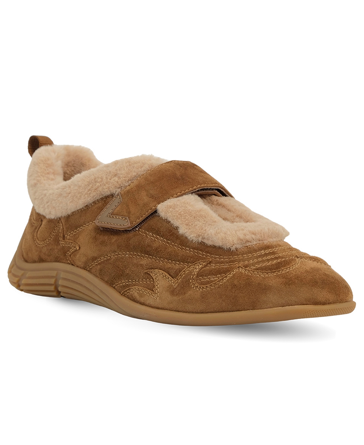 Click here for Ash Womens Magda Fur Mary Jane Ballet Sneakers - C... prices