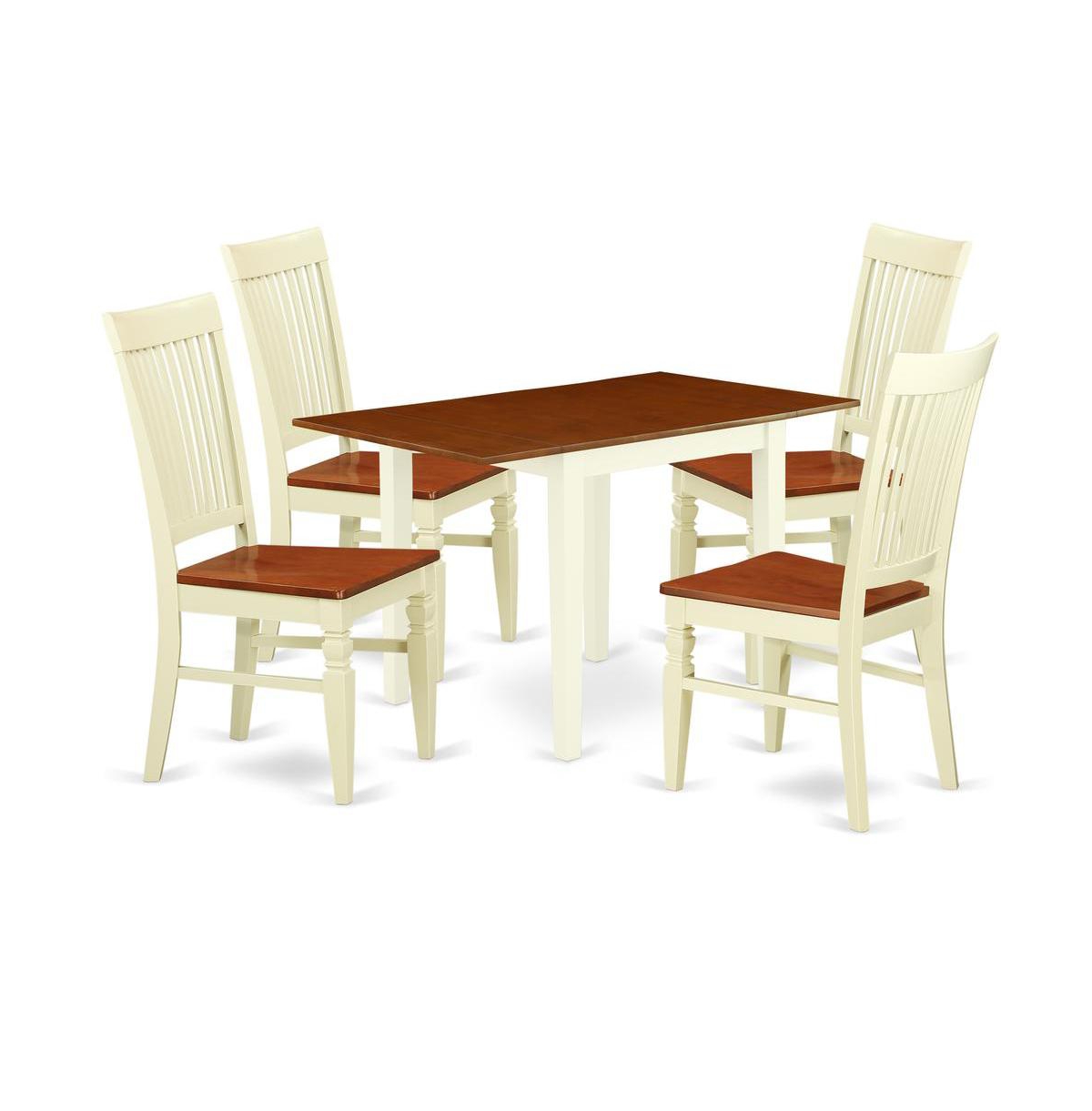 Click here for East West Furniture Dining Room Set - Buttermilk... prices
