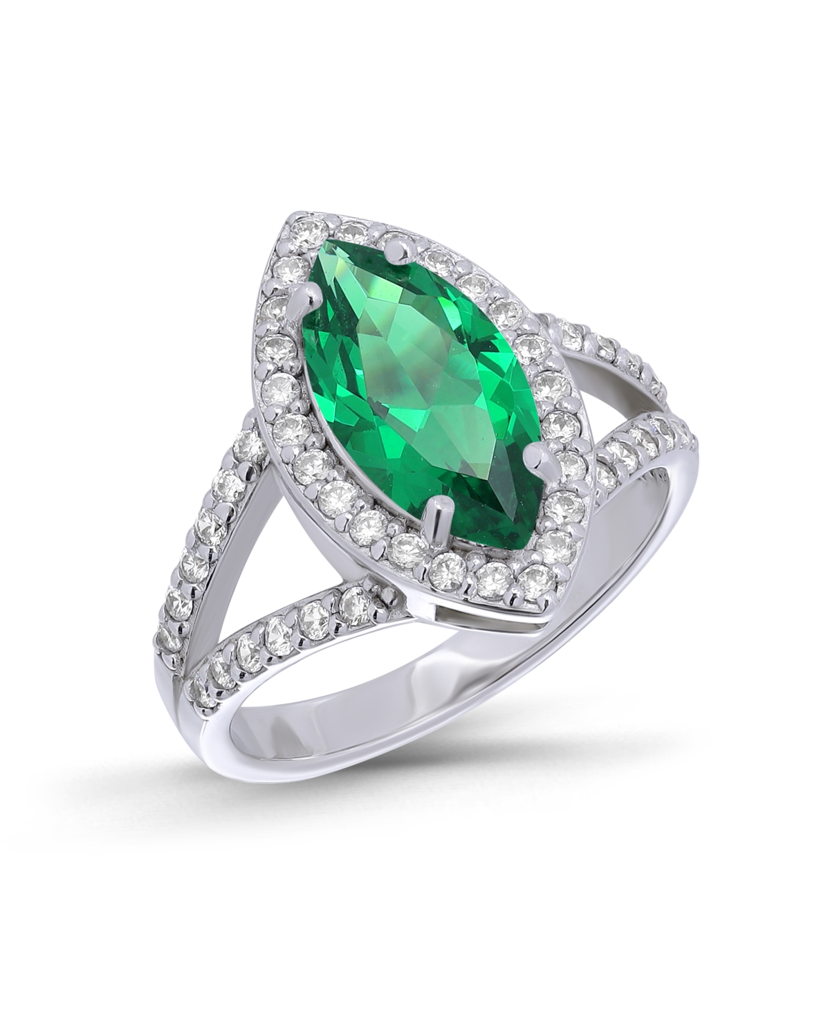 Click here for Macys Marquise Cut Created Green Quartz Halo State... prices