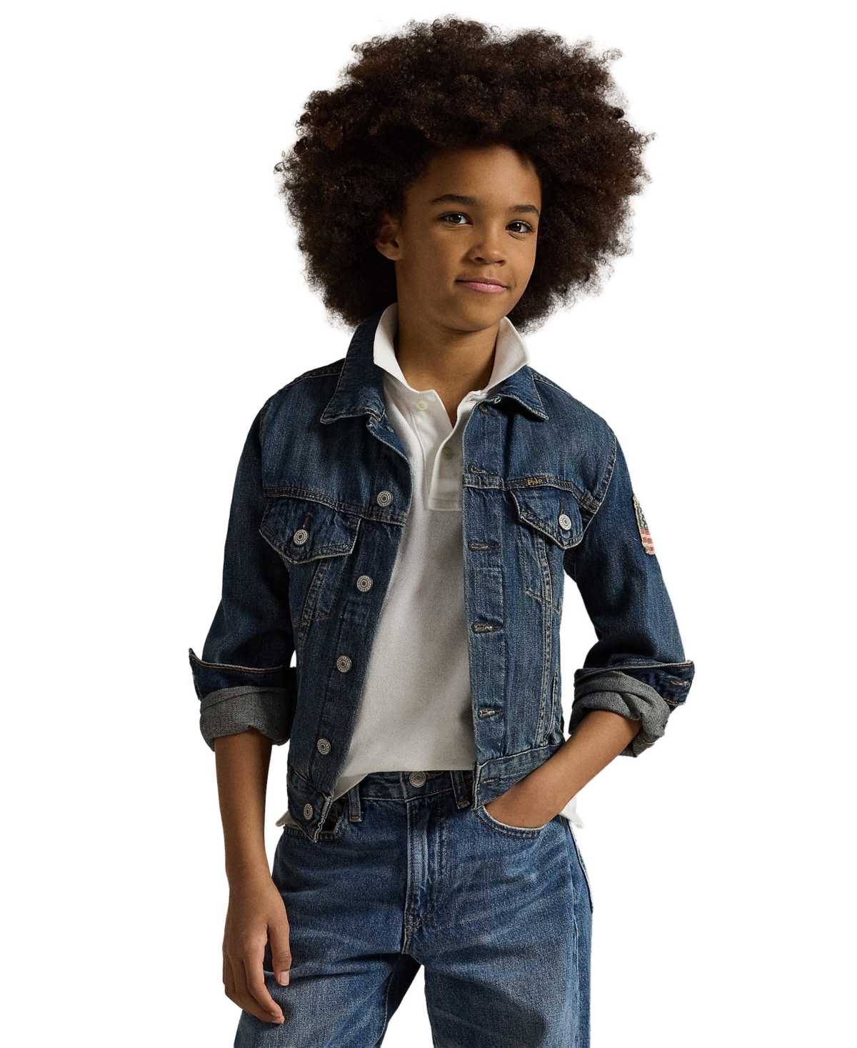 Click here for Polo Ralph Lauren Big Boys Denim Cotton Trucker Ja... prices