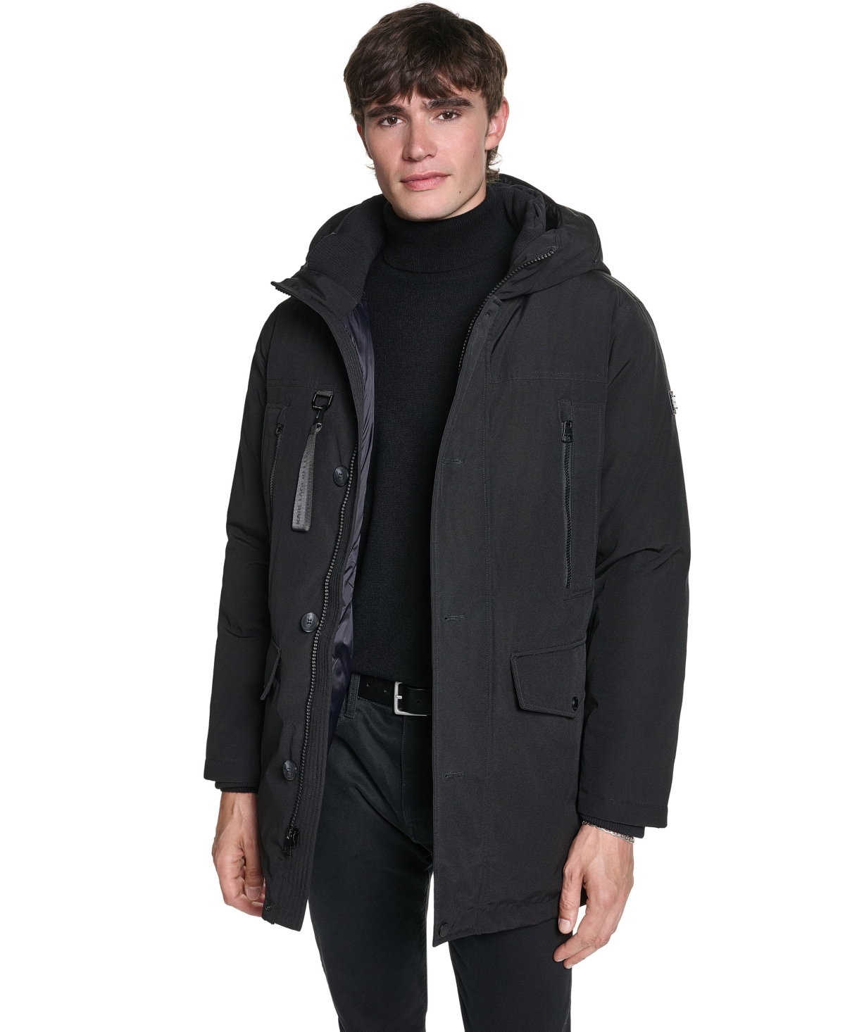 Click here for Karl Lagerfeld Paris Mens Signature Parka Jacket -... prices