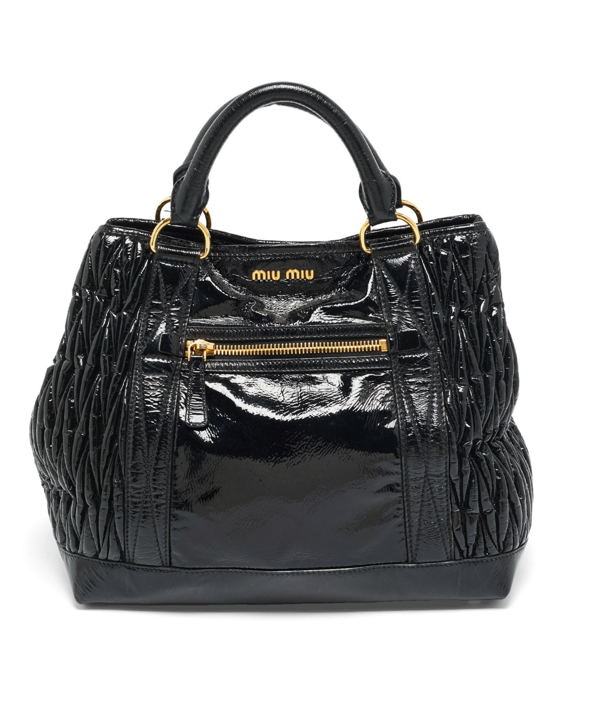 Click here for Pre-Owned Miu Miu Womens Matelasse Patent Leather... prices