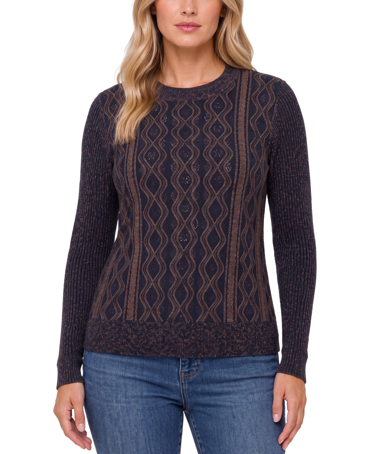 Click here for Liverpool Los Angeles Womens Cable-Knit Diamond-Pa... prices