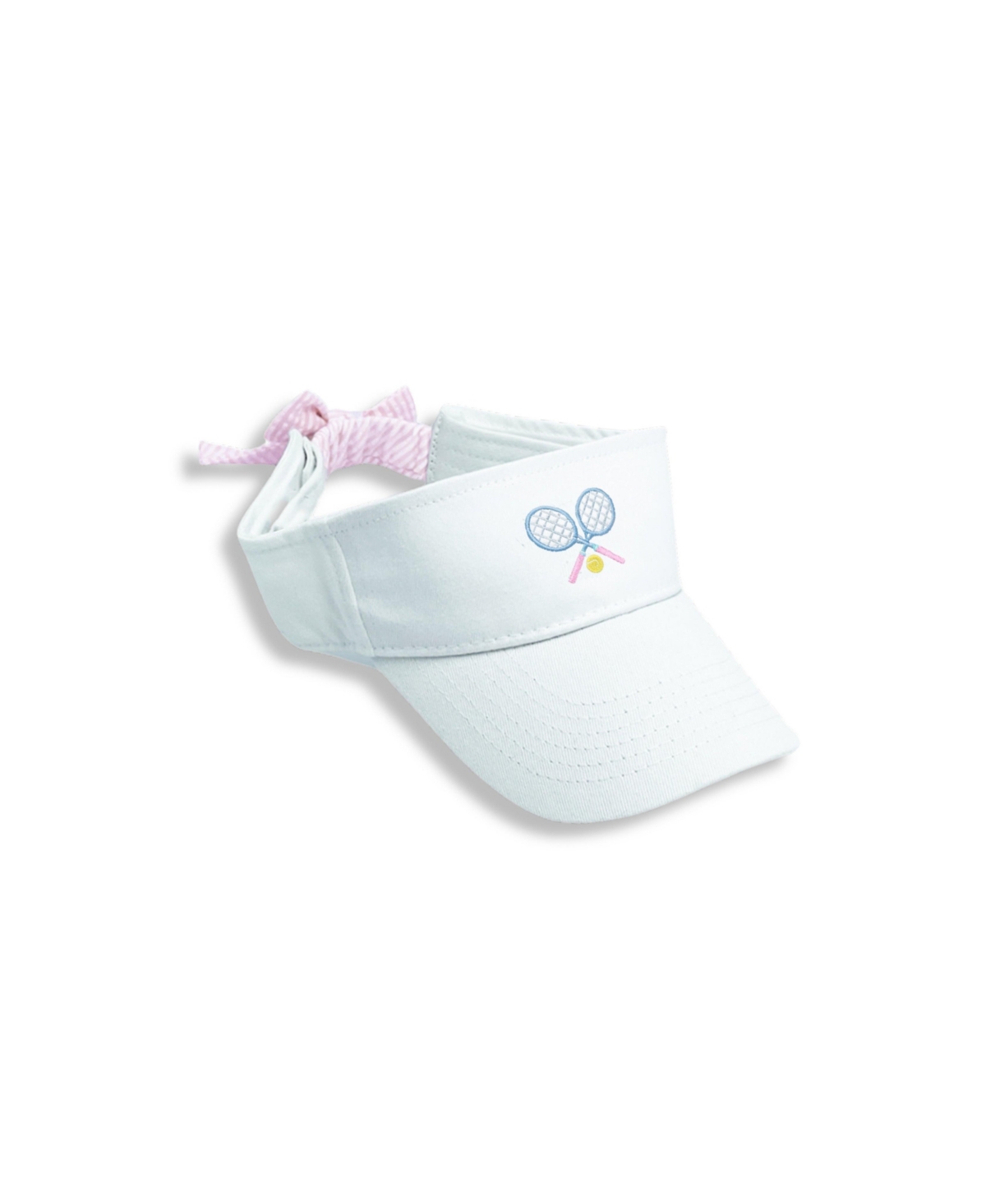 Click here for Bits & Bows Boys Tennis Visor - White prices