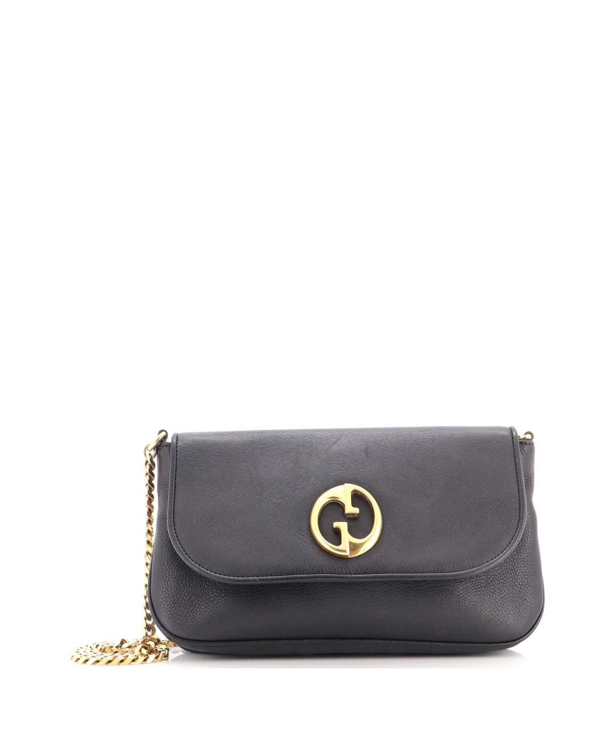 Click here for Pre-Owned Gucci Medium 1973 Chain Shoulder Bag Lea... prices