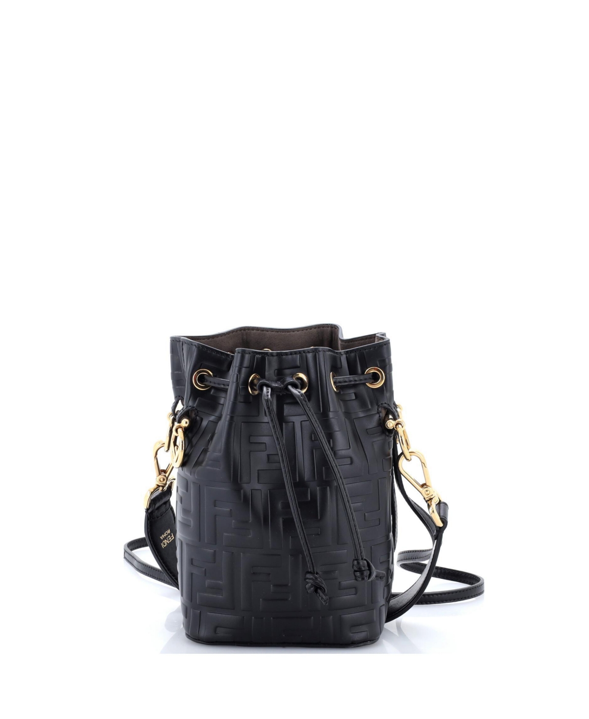 Click here for Pre-Owned Fendi Mini Mon Tresor Bucket Bag Zucca E... prices