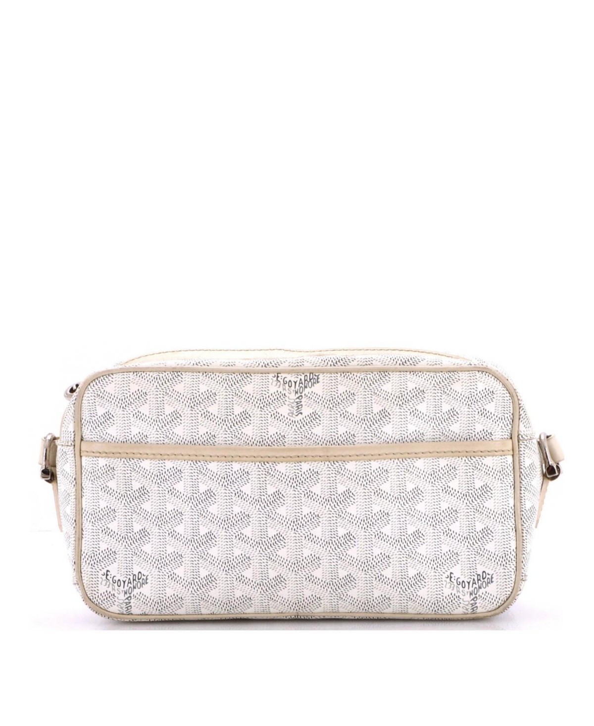 Click here for Pre-Owned Goyard Cap Vert Bag Coated Canvas - Whit... prices