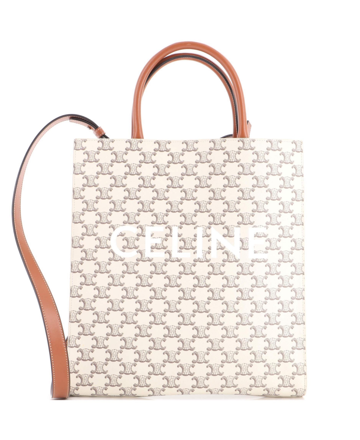 Click here for Pre-Owned Celine Medium Vertical Cabas Tote Triomp... prices
