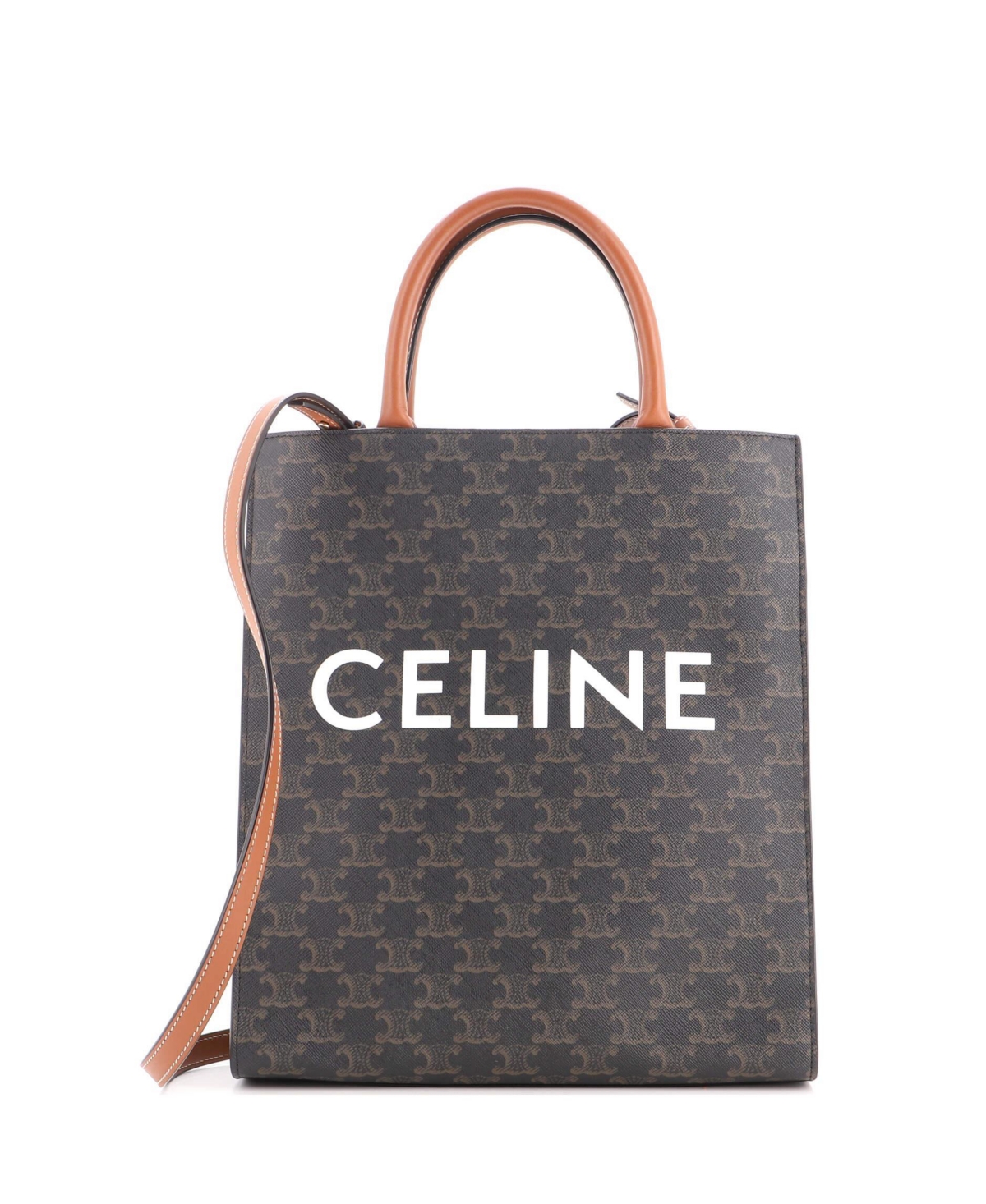 Click here for Pre-Owned Celine Small Vertical Cabas Tote Triomph... prices