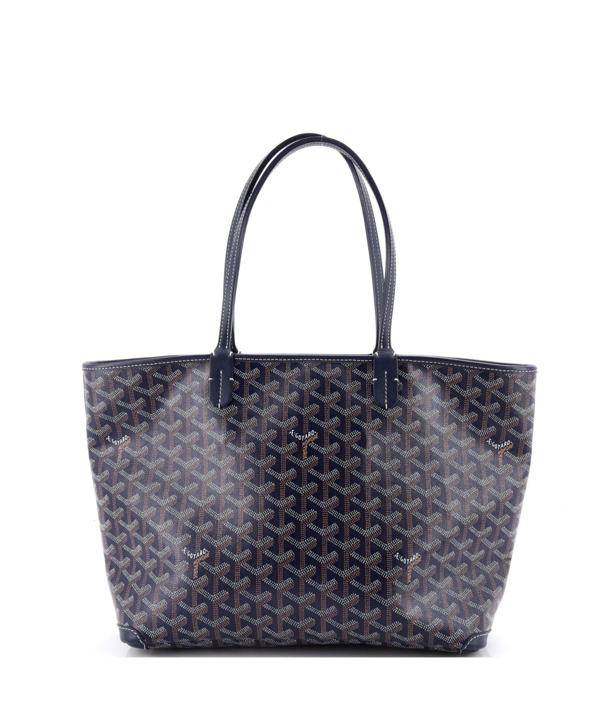 Click here for Pre-Owned Goyard Pm Artois Tote Coated Canvas - Bl... prices