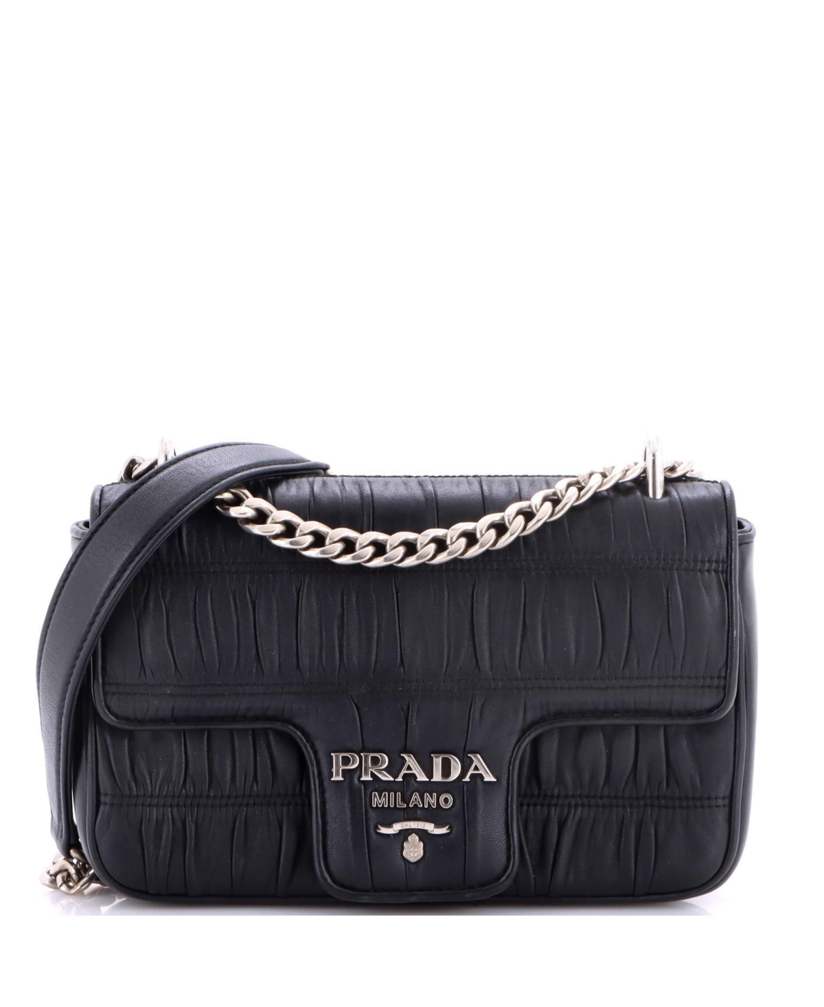 Click here for Pre-Owned Prada Small Chain Flap Shoulder Bag Napp... prices