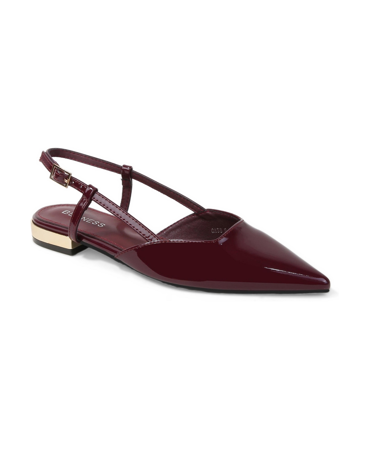 Click here for Berness Cass Patent Slingback Flats with Gold-Tone... prices