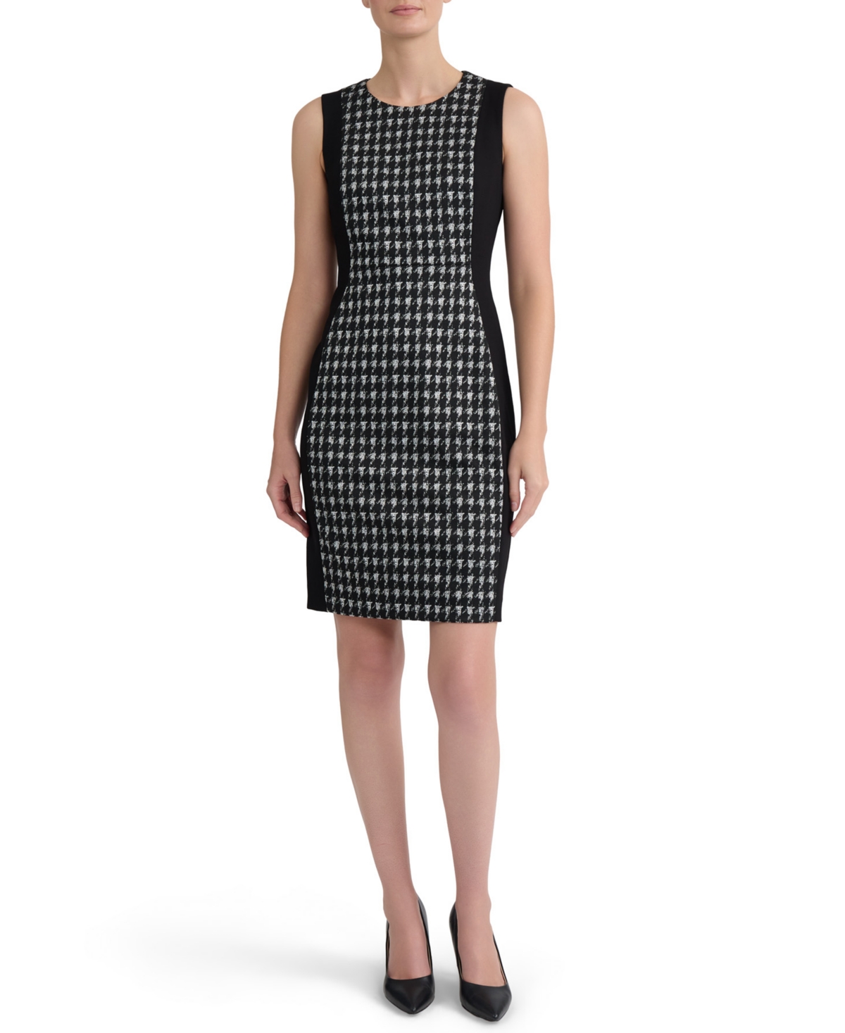 Click here for Kasper Womens Combo Princess Seam Sheath Houndstoo... prices