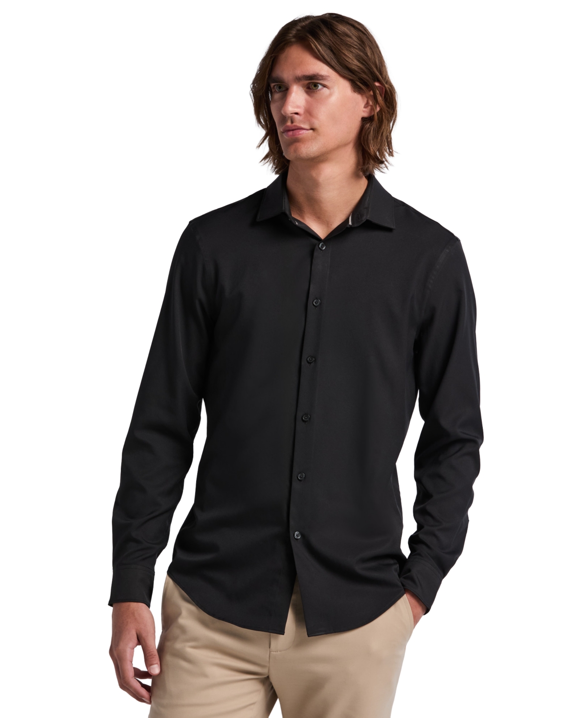 Click here for Perry Ellis Mens Slim-Fit Stretch Solid Button-Dow... prices