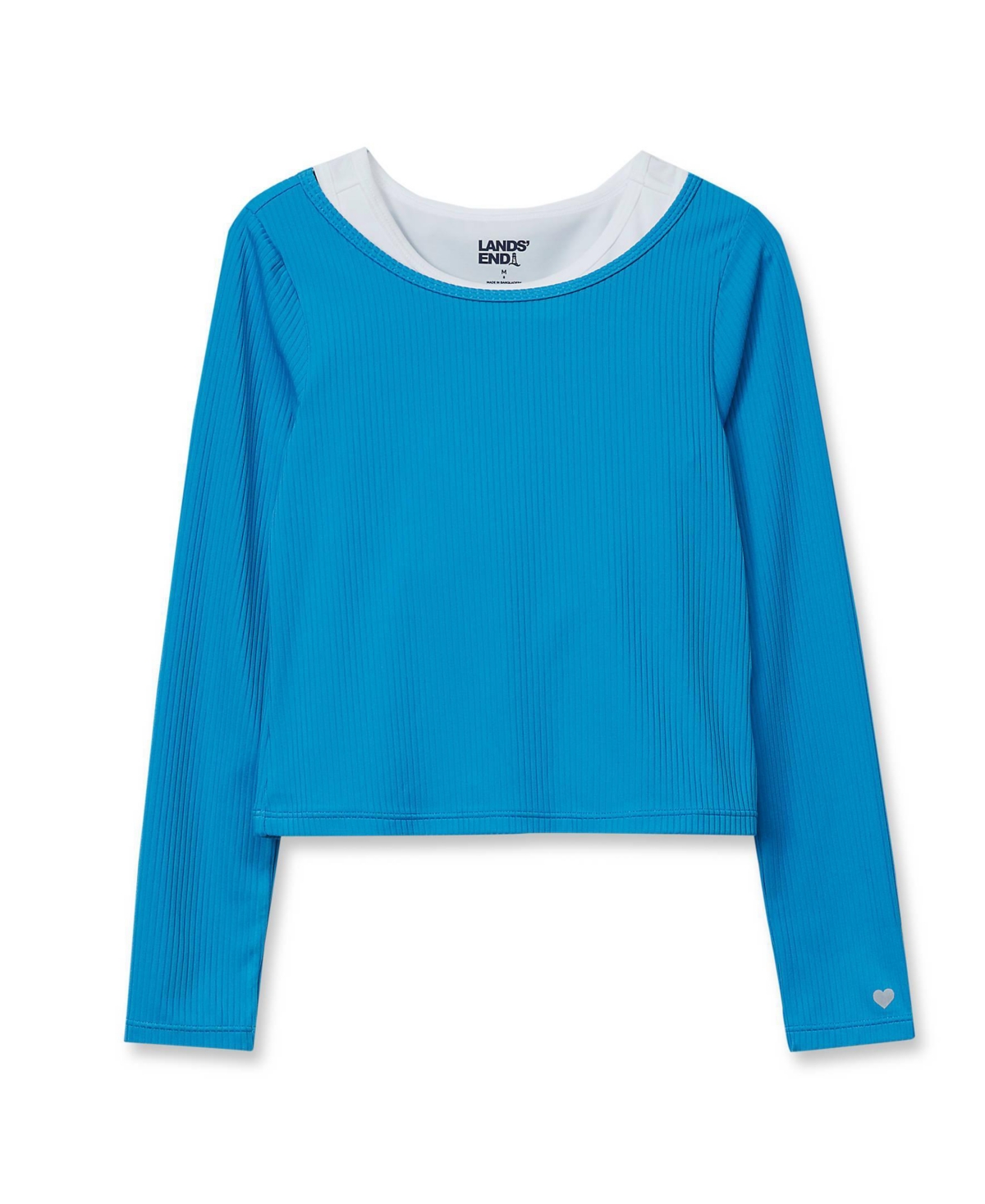 Click here for Lands End Girls 2 In 1 Active Set Top - French blu... prices