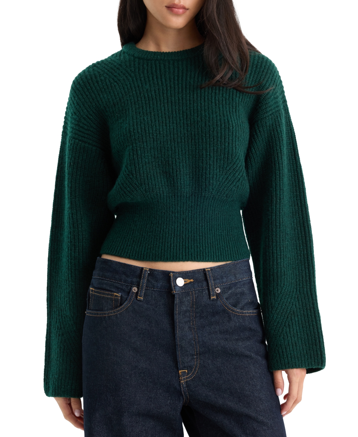 Click here for Good American Womens Chunky Knit Pull-On Sweater -... prices