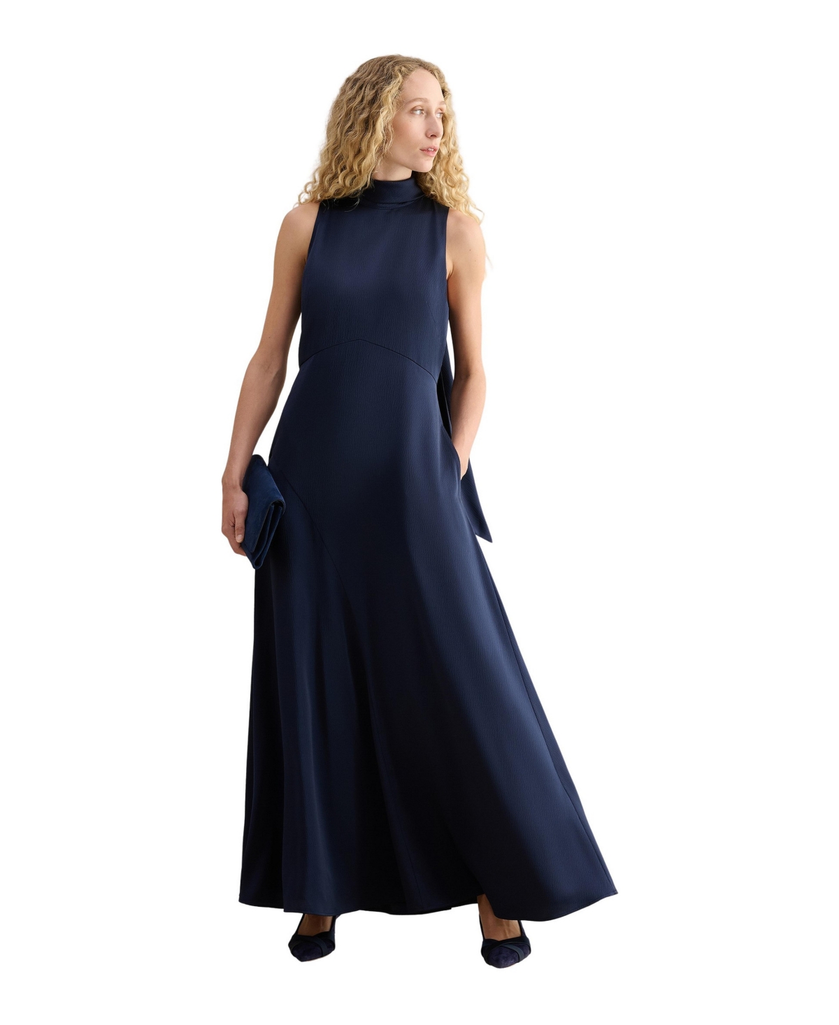 Click here for Hobbs London Womens Marilyn Satin Maxi Dress - Mid... prices
