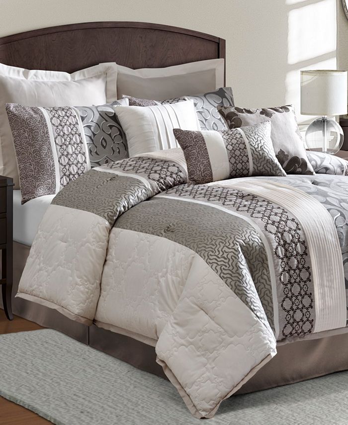 Sunham Leighton 10-Pc. Full Comforter Set - Macy's