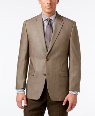 Lauren Ralph Lauren Men's Classic-Fit Brown Micro-Check Sport Coat - Macy's