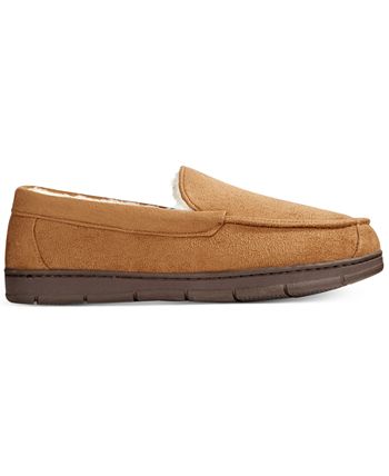 Club Room Men's Faux Suede Memory Foam Slippers, Created for Macy's ...