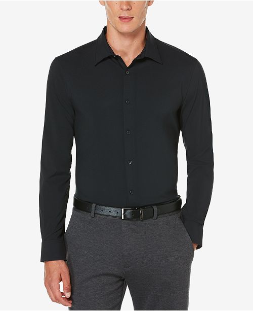 Perry Ellis Men's Non-Iron Stretch Woven Shirt & Reviews - Casual ...