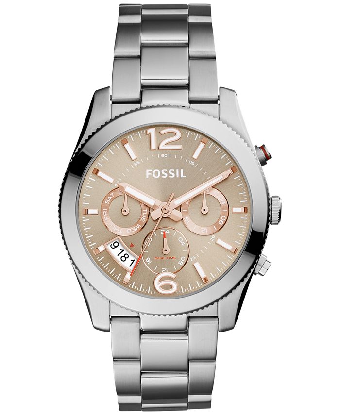Fossil Women's Perfect Boyfriend Stainless Steel Bracelet Watch 39mm ...