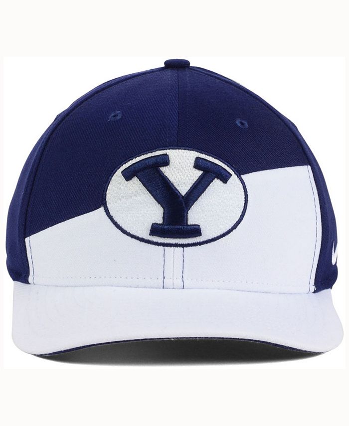 Nike Brigham Young Cougars Verbiage Swoosh Flex Cap - Macy's