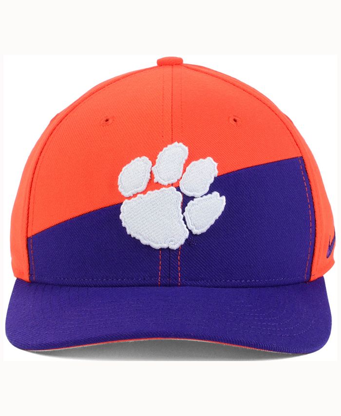 Nike Clemson Tigers Verbiage Swoosh Flex Cap - Macy's