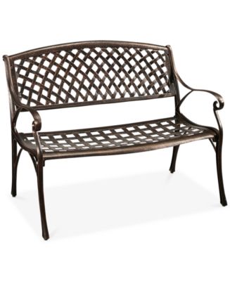 Madison Cast Aluminum Bench, Quick Ship - Macy's
