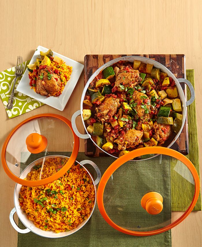 IMUSA 2-Pc. Orange Ceramic Caldero Set - Macy's