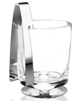 Nambe Groove Ice Bucket with Tongs - Macy's