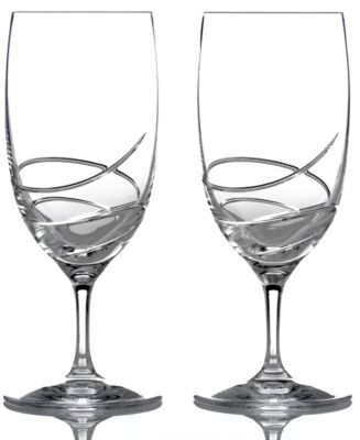 Waterford Stemware Ballet Ribbon Essence Iced Beverage Glasses, Set of ...