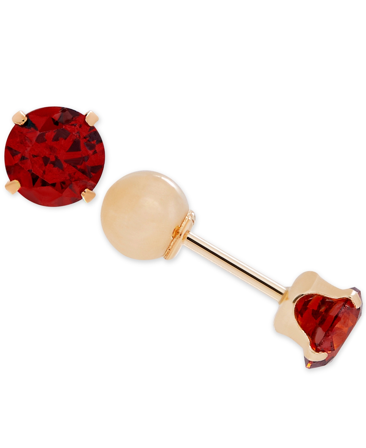 Click here for Childrens Cubic Zirconia Birthstone Reversible Ear... prices