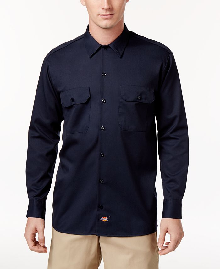 Dickies Mens Long Sleeved Twill Work Shirt Macys