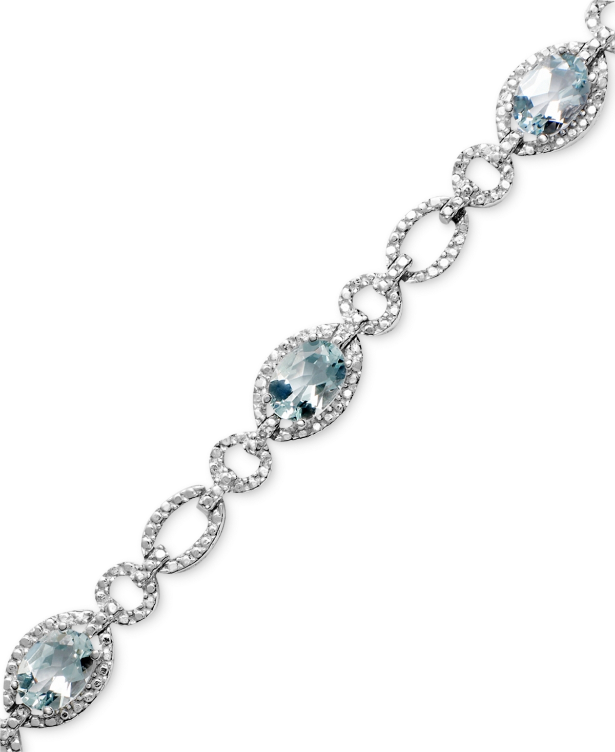 Click here for Sterling Silver Bracelet  Aquamarine (5 ct. t.w.)... prices