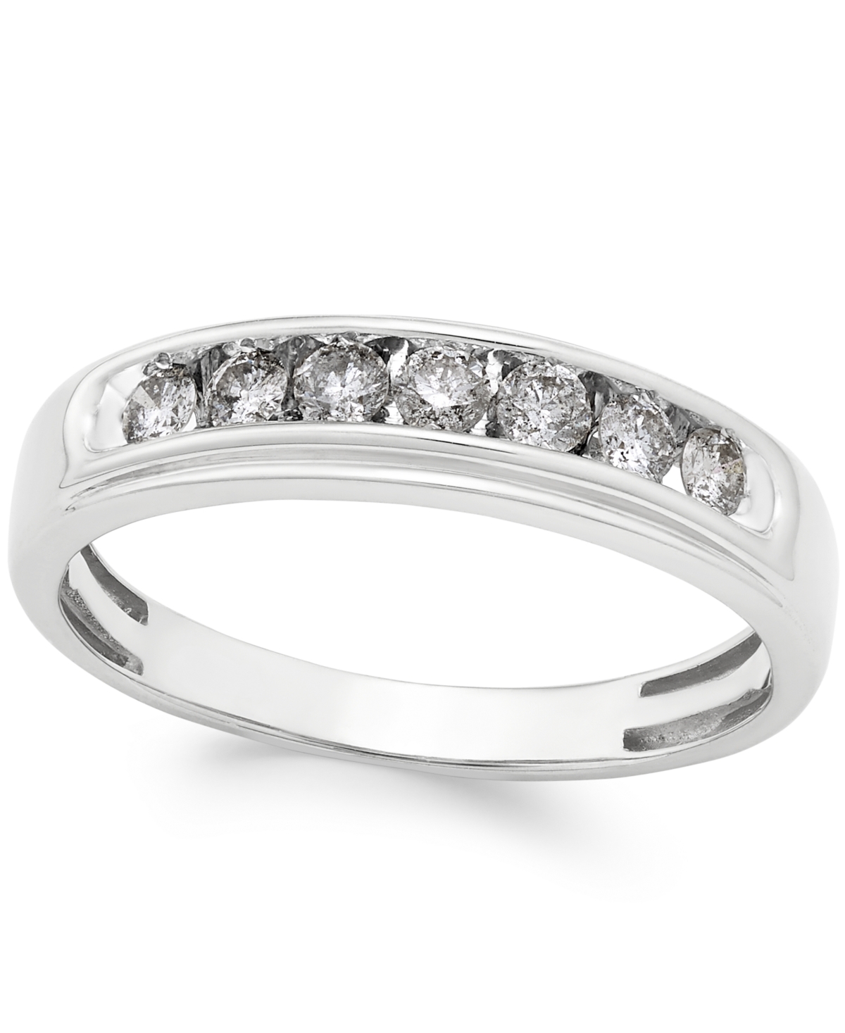 Click here for Mens Diamond Band (1/2 ct. t.w.) in 10k White Gold... prices
