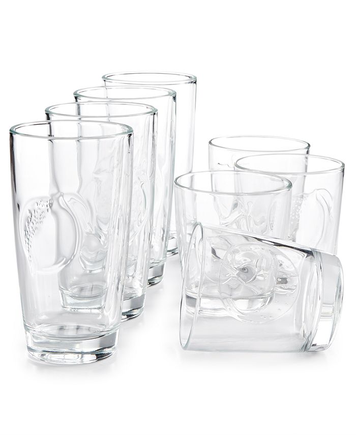 Longchamp Luminarc Assorted Fruits 8-Pc. Glassware Set - Macy's