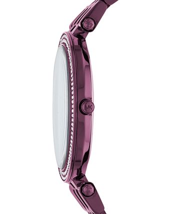Michael Kors Women's Darci Plum Stainless Steel Bracelet Watch 39mm ...