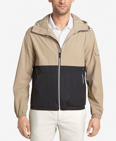 IZOD Men's Hooded Raincoat and Windbreaker Jacket - Coats & Jackets ...