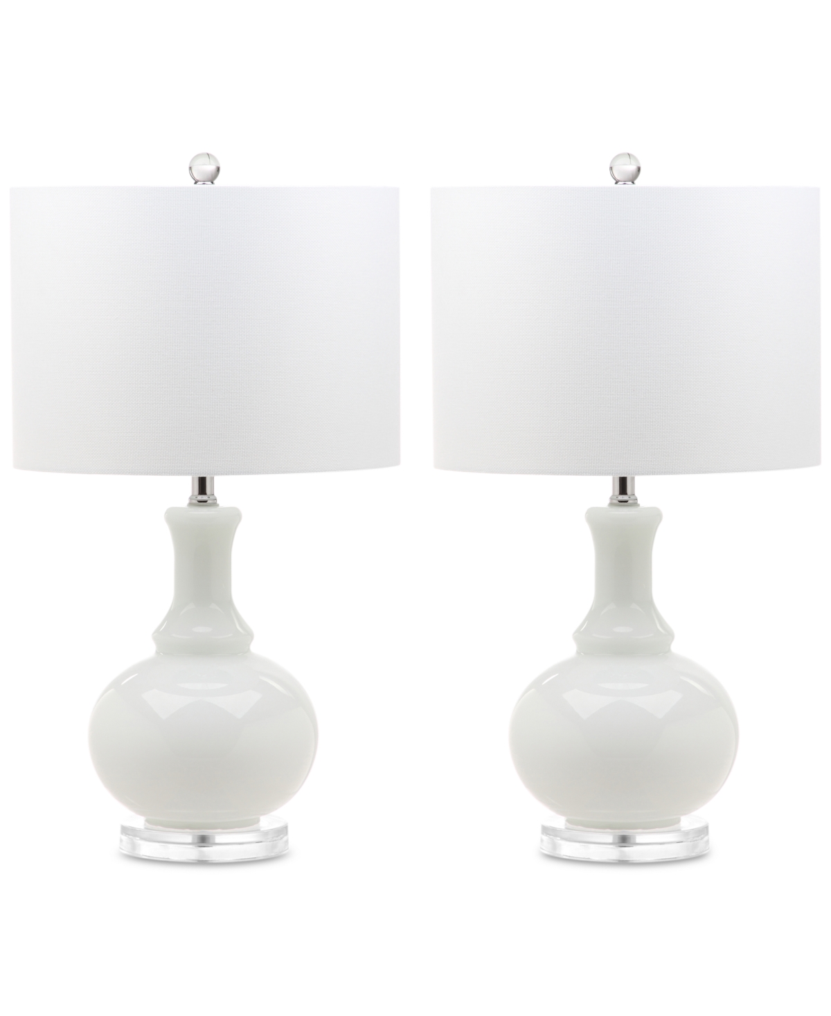 Click here for Safavieh Set of 2 Fanny Table Lamps - White prices