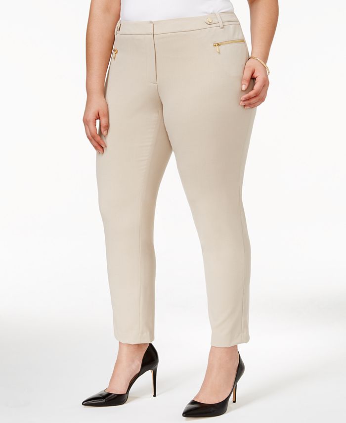 Calvin Klein Plus Size Straight Leg Ankle Pants Macys