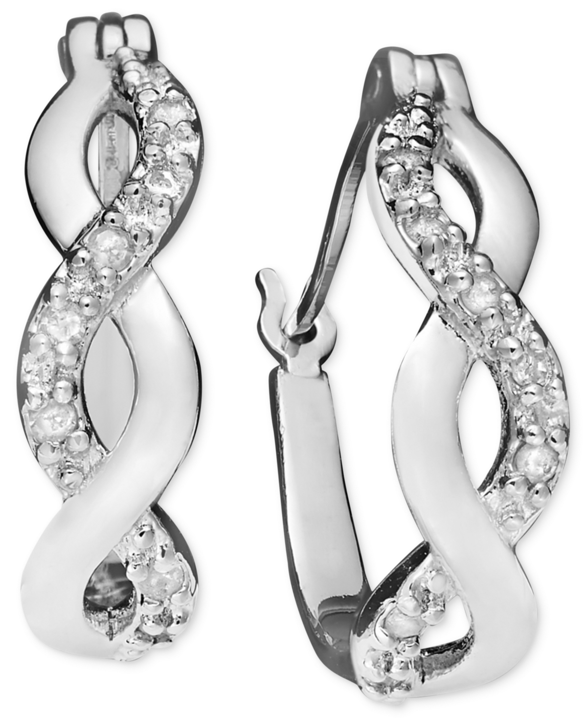 Click here for Diamond Infinity Hoop Extra Small Earrings in 18k... prices
