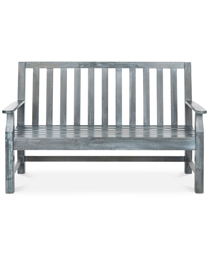 Safavieh Barden Outdoor Bench, Quick Ship - Macy's