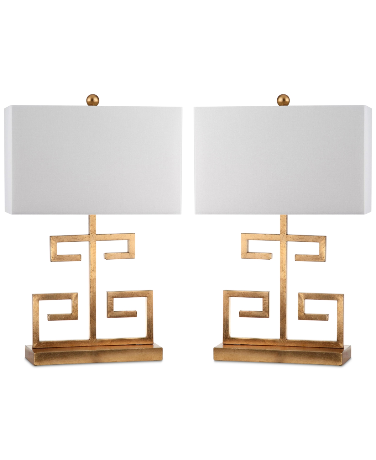 Click here for Safavieh Set of 2 Greek Key Table Lamps - Gold prices