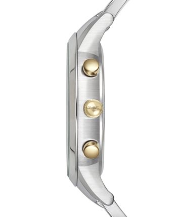 Emporio Armani Men's Chronograph Stainless Steel Bracelet Watch 43mm ...