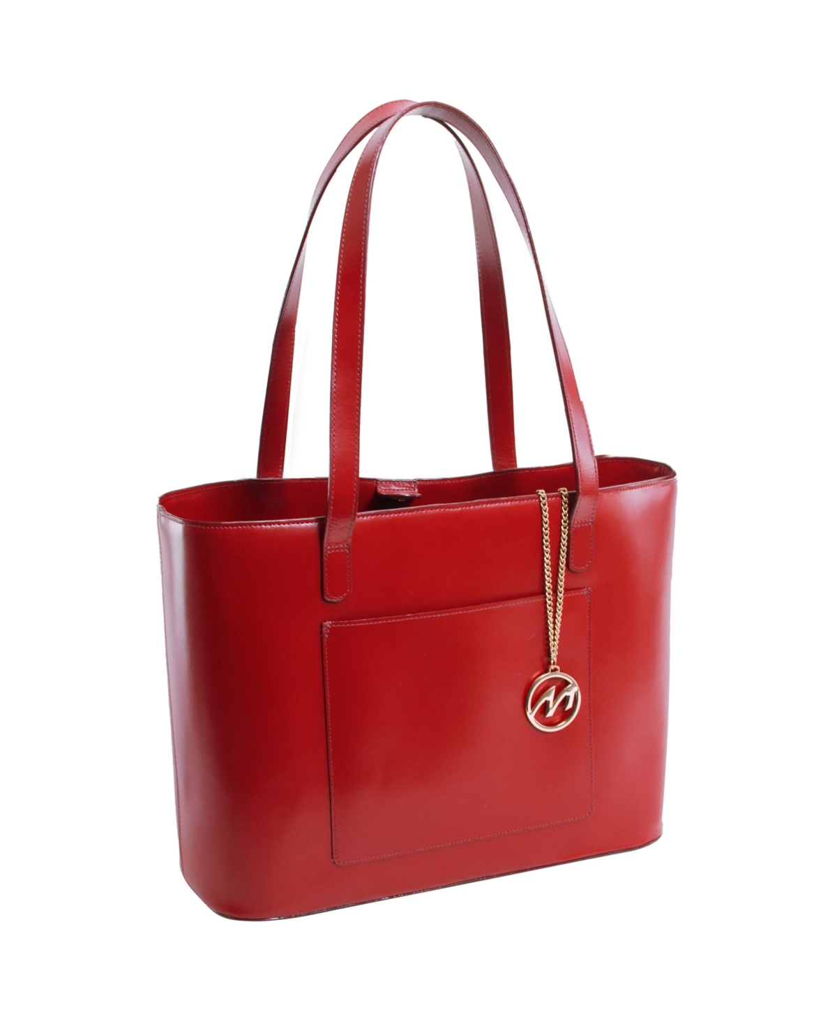 Click here for McKlein Alyson Leather Tote - Red prices